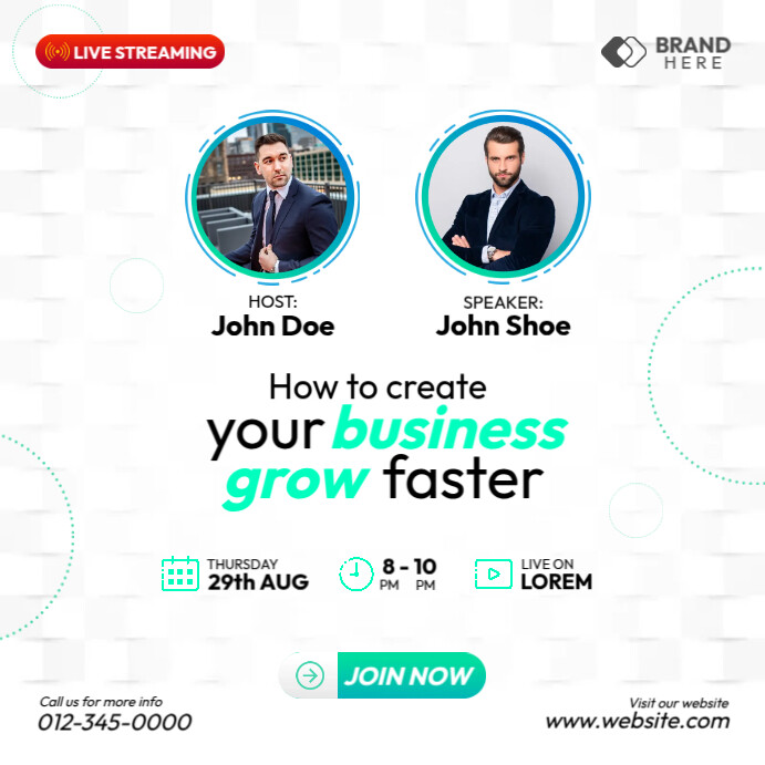 Business Marketing Conference Template | PosterMyWall