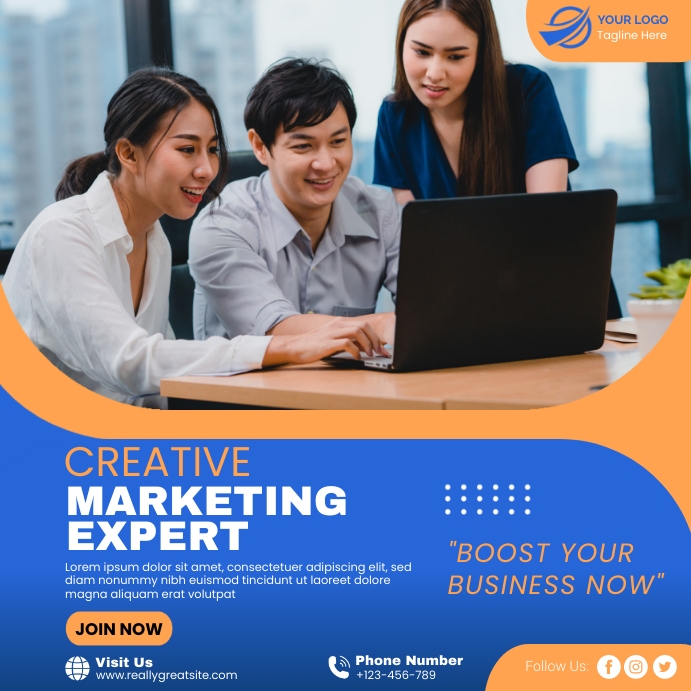 BUSINESS MARKETING Template | PosterMyWall