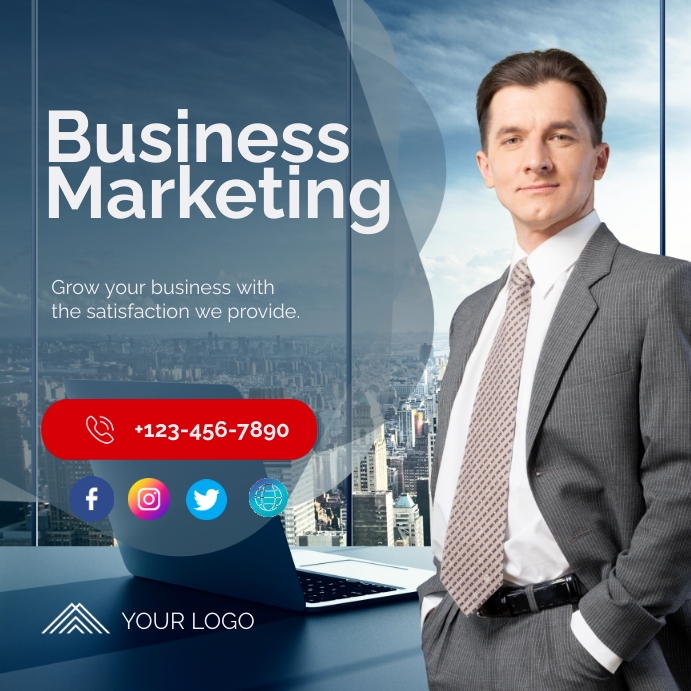 BUSINESS MARKETING Template | PosterMyWall