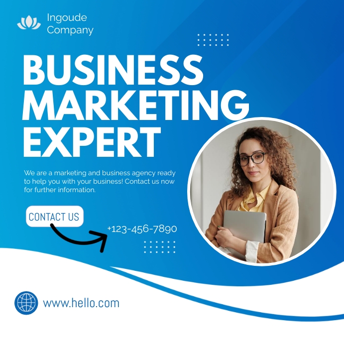 Business Marketing Expert Template | PosterMyWall