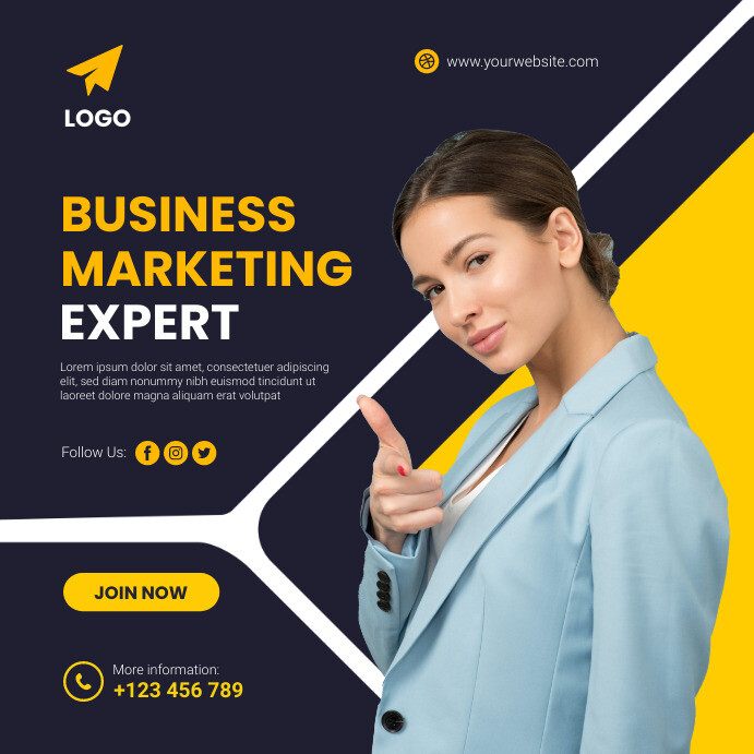 Copy of Business Marketing Expert Social Media Post | PosterMyWall