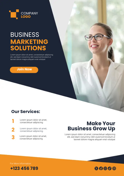 Copy of Business Marketing Solutions Ad Flyer | PosterMyWall
