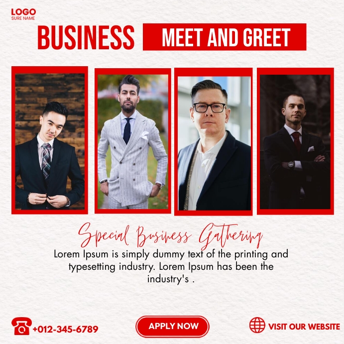 Business Meet and Greet Template | PosterMyWall