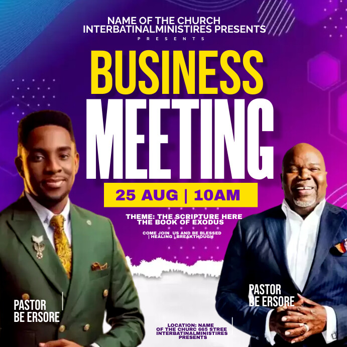 business meeting Template | PosterMyWall