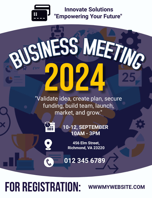 Modèle Business Meeting Flyer | PosterMyWall