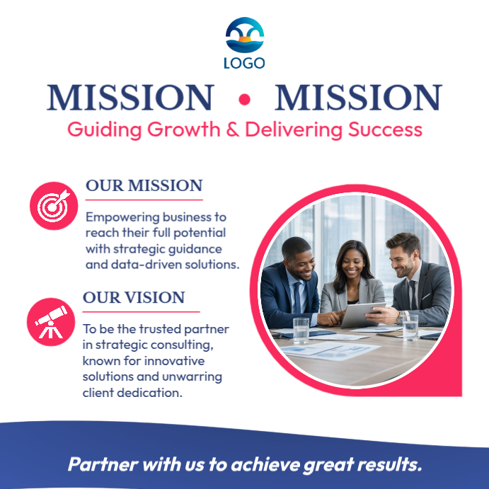 Business Mission Vision Consulting Overview Corporate Strategy Growth ...
