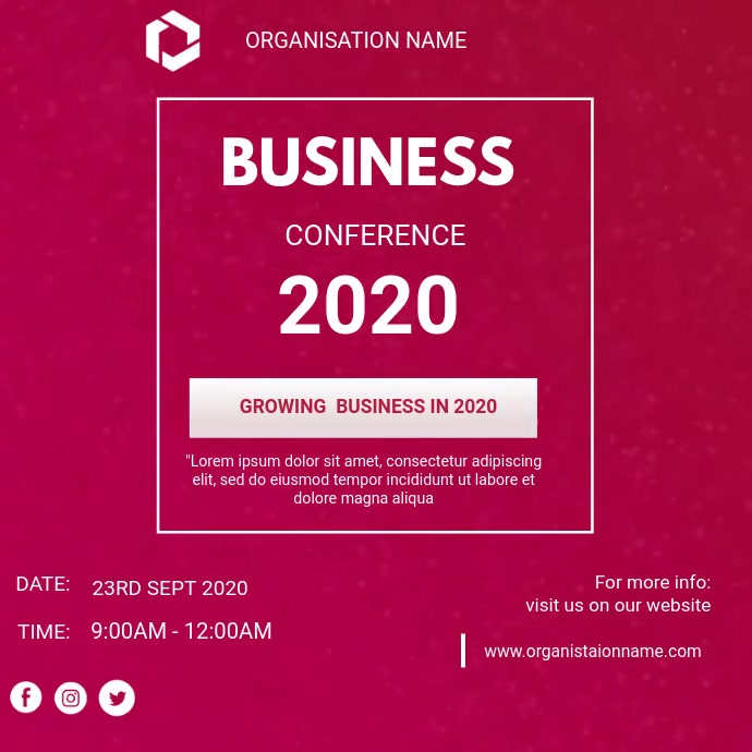 Business motion Poster Template | PosterMyWall