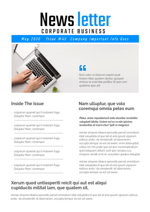 Business News Letter Template | PosterMyWall