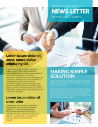 Newsletter template design | PosterMyWall