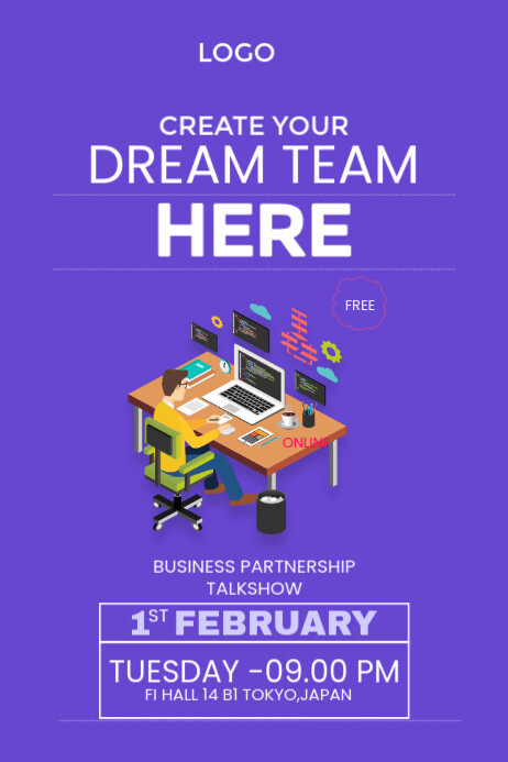 Copy of business partnership poster design | PosterMyWall