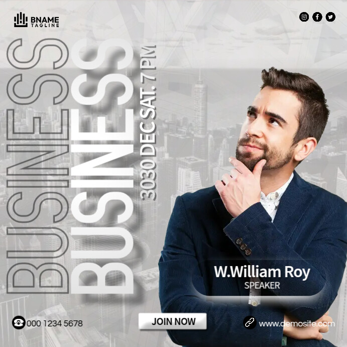 Business Personal Promotion Template | PosterMyWall