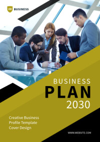 Business Plan Cover Design Template | PosterMyWall