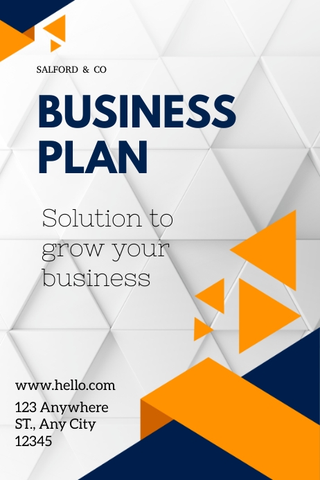 Business Plan Template | PosterMyWall