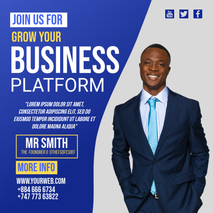Business Platform Template | PosterMyWall