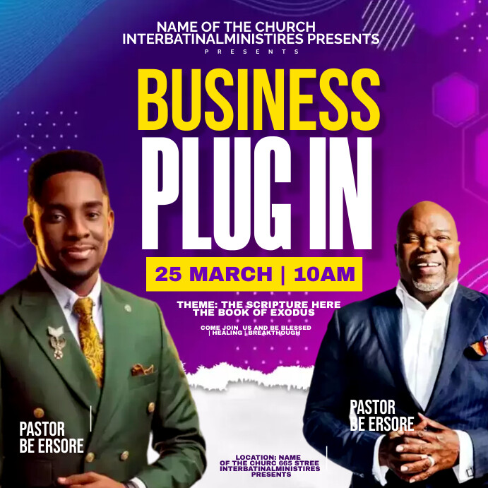 business plug in Template | PosterMyWall