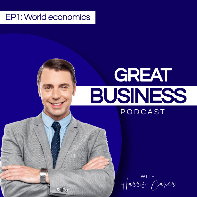 BUSINESS PODCAST COVER TEMPLATE (3) | PosterMyWall