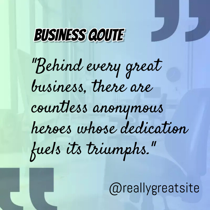 Business Qoute Template | PosterMyWall