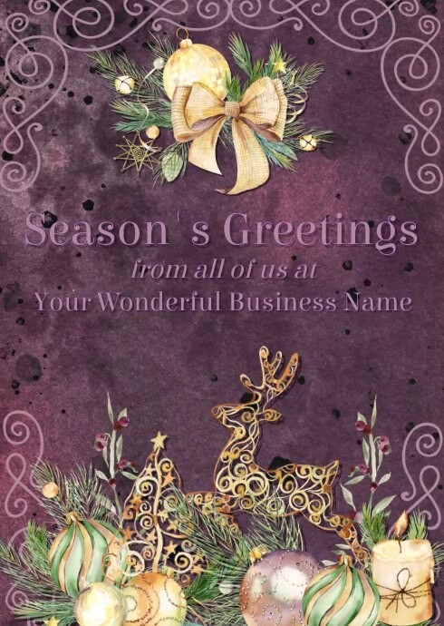 Business Season's Greeting Card Template | PosterMyWall