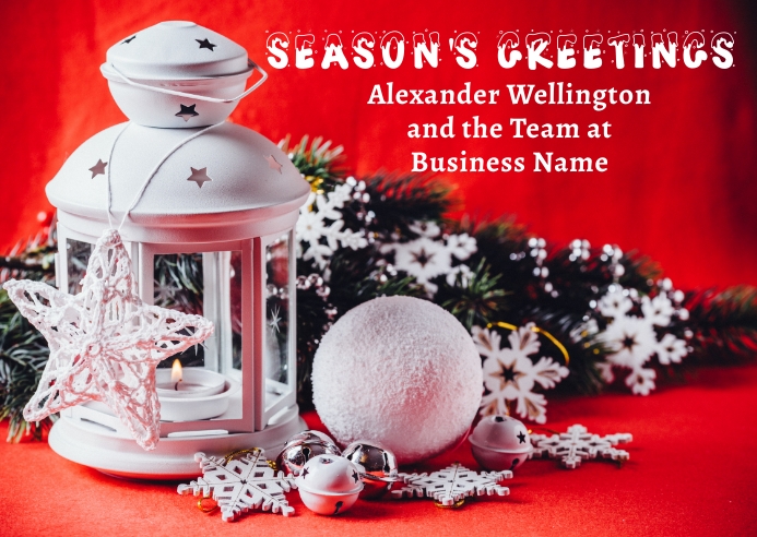 Business Season's Greeting Holiday Postcard Template | PosterMyWall