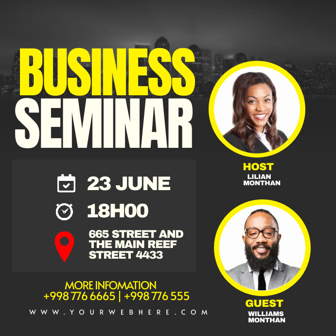 business seminar Templat | PosterMyWall