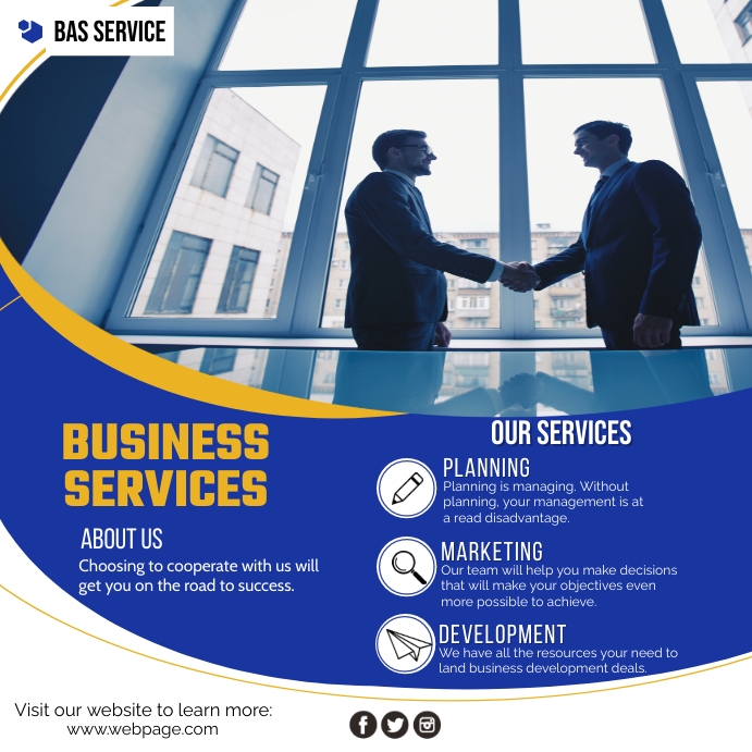 BUSINESS SERVICES INSTA TEMPLATE.C | PosterMyWall