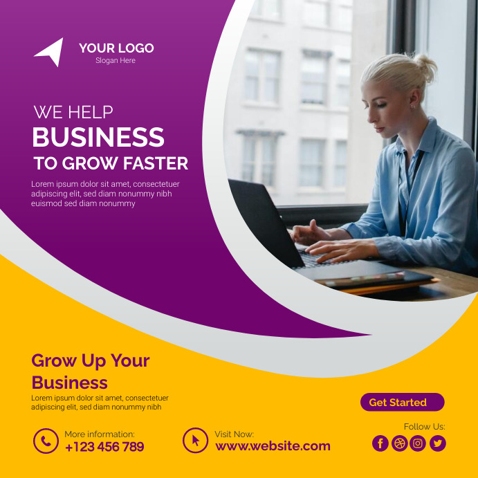 Business Social Media Poster Template | PosterMyWall