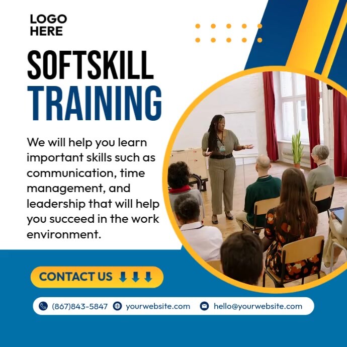 Business Soft Skill Training Template | PosterMyWall
