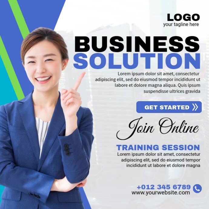 Plantilla de Business Solution Ads | PosterMyWall