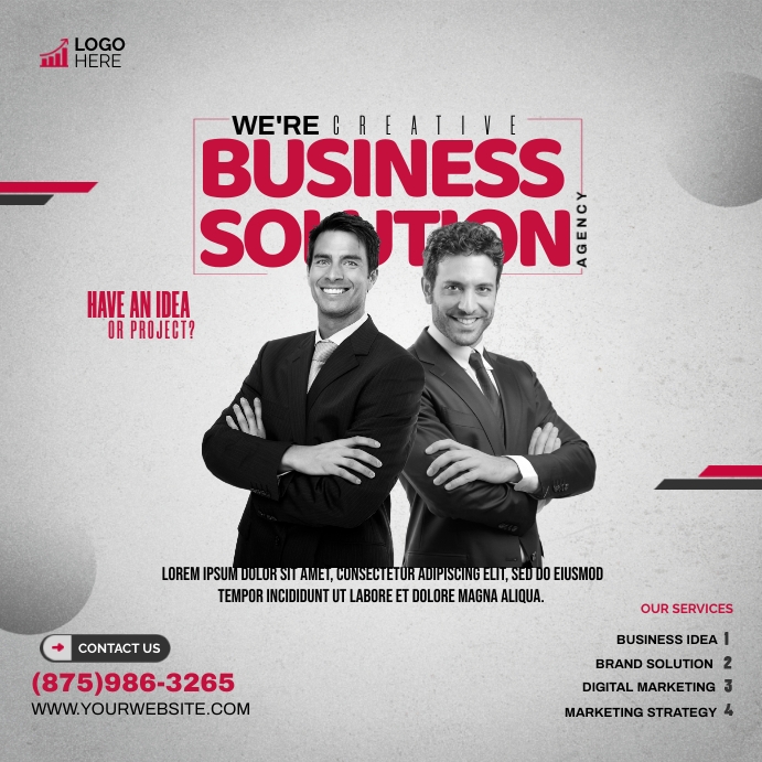 Copy of Business Solution Agency | PosterMyWall