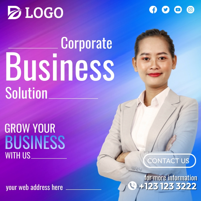 Business Solution Template | PosterMyWall