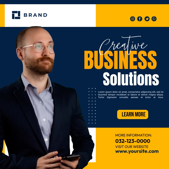 Business Solutions Template | PosterMyWall