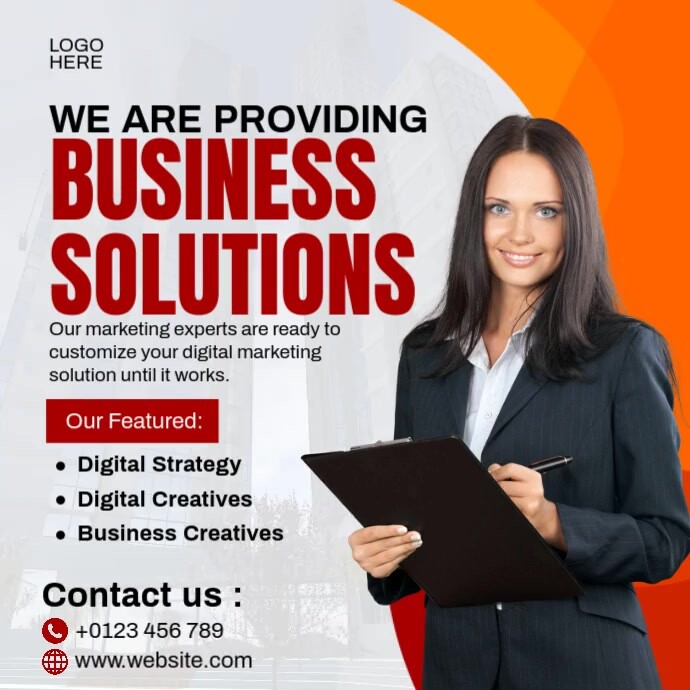Business Solutions Template | PosterMyWall