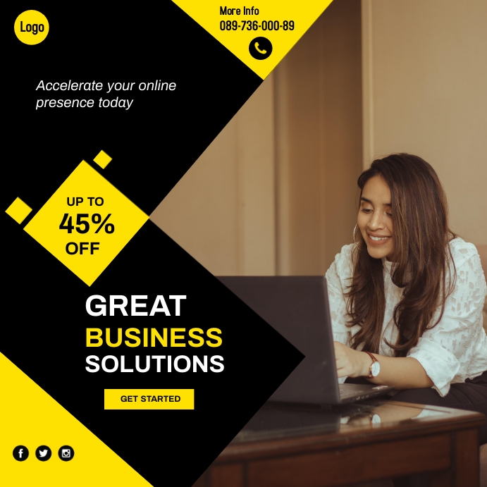 Business solutions Template | PosterMyWall