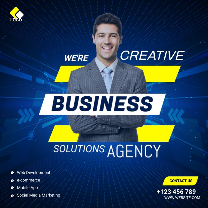 Business Solutions post Template | PosterMyWall
