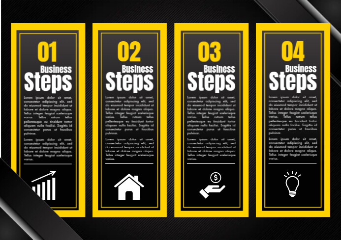 Copy of Business Steps Infographics Template | PosterMyWall