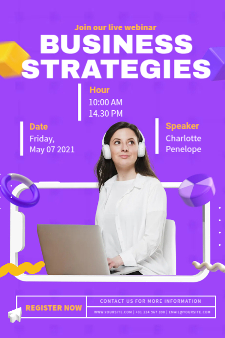 Business Strategies Template | PosterMyWall