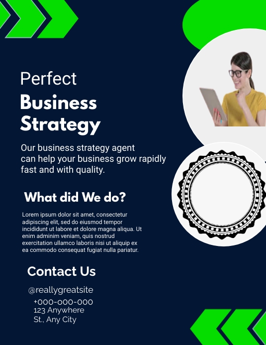 Plantilla de business strategy flyer | PosterMyWall