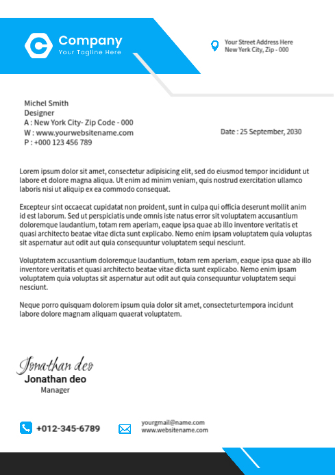 Business Style Header Template | PosterMyWall