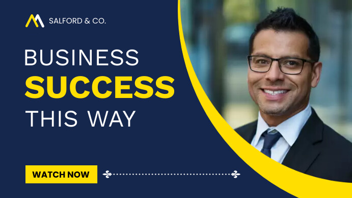 business success youtube thumbnail 2024 Template | PosterMyWall