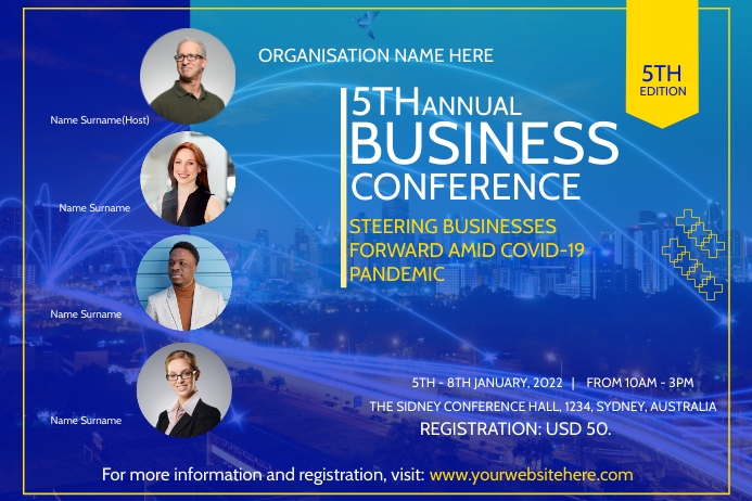 business summit poster Template | PosterMyWall