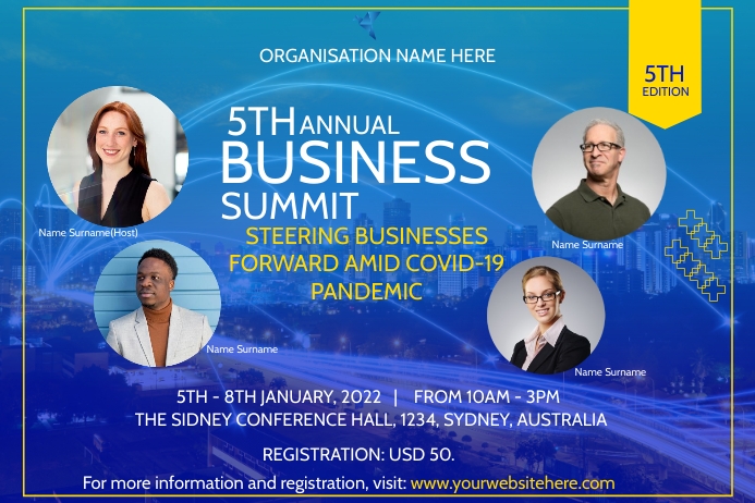 business summit poster Template | PosterMyWall