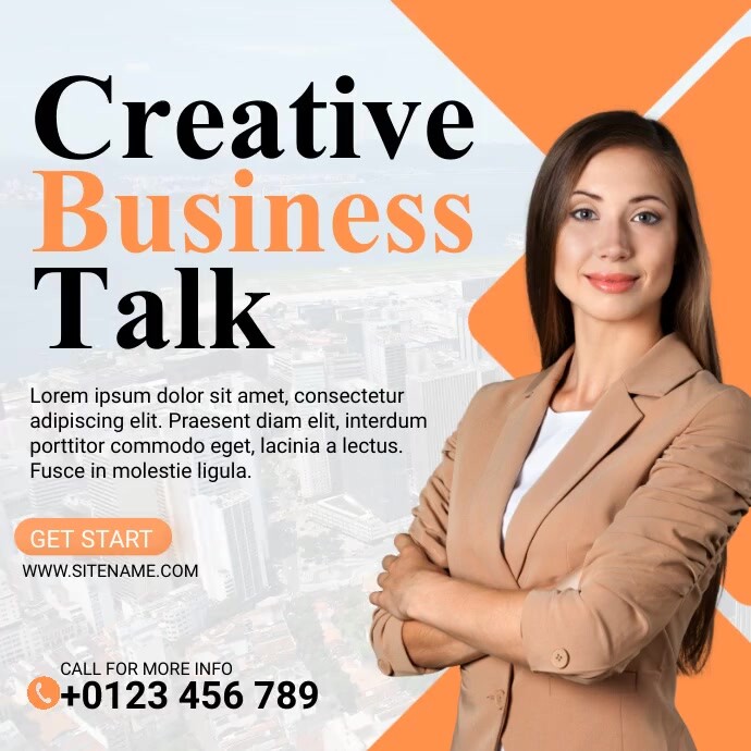 Business Talk Template | PosterMyWall