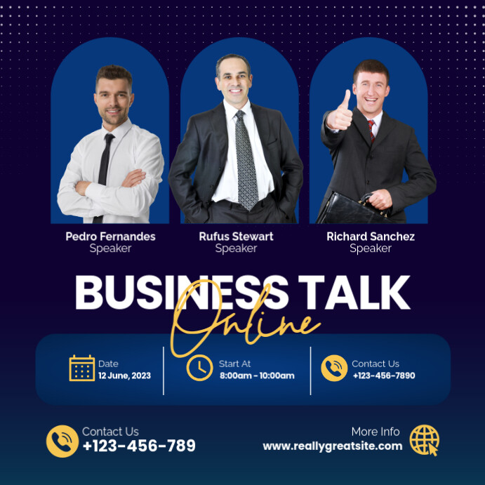 BUSINESS TALK Template | PosterMyWall