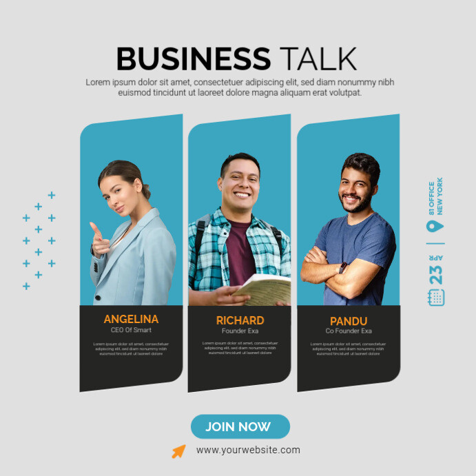Business Talk Social Media Template | PosterMyWall