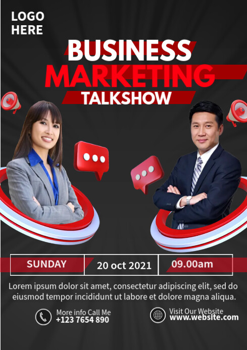 Copy of Business Talkshow | PosterMyWall
