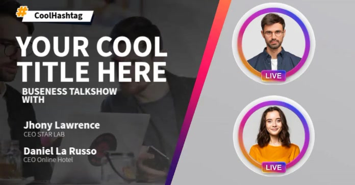 Copy of Business Talkshow Youtube Thumbnail Ads | PosterMyWall