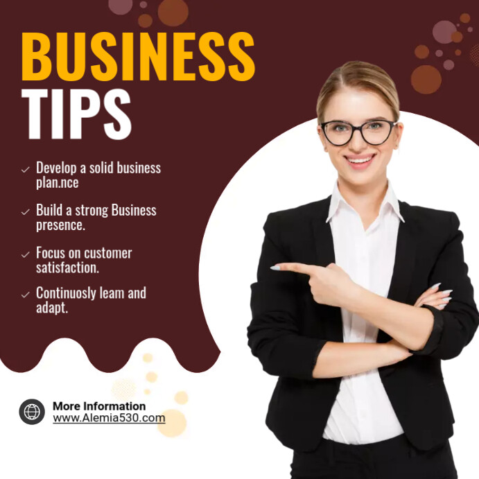 Business Tips Template | PosterMyWall