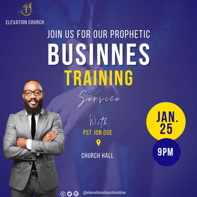Copy of business training | PosterMyWall
