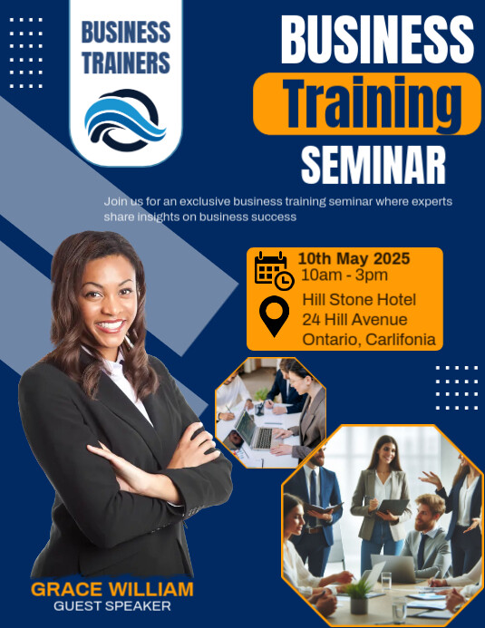 Copy of Business Training Seminar | PosterMyWall