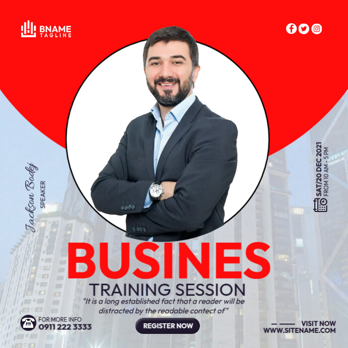 Copy of Business Training Session | PosterMyWall